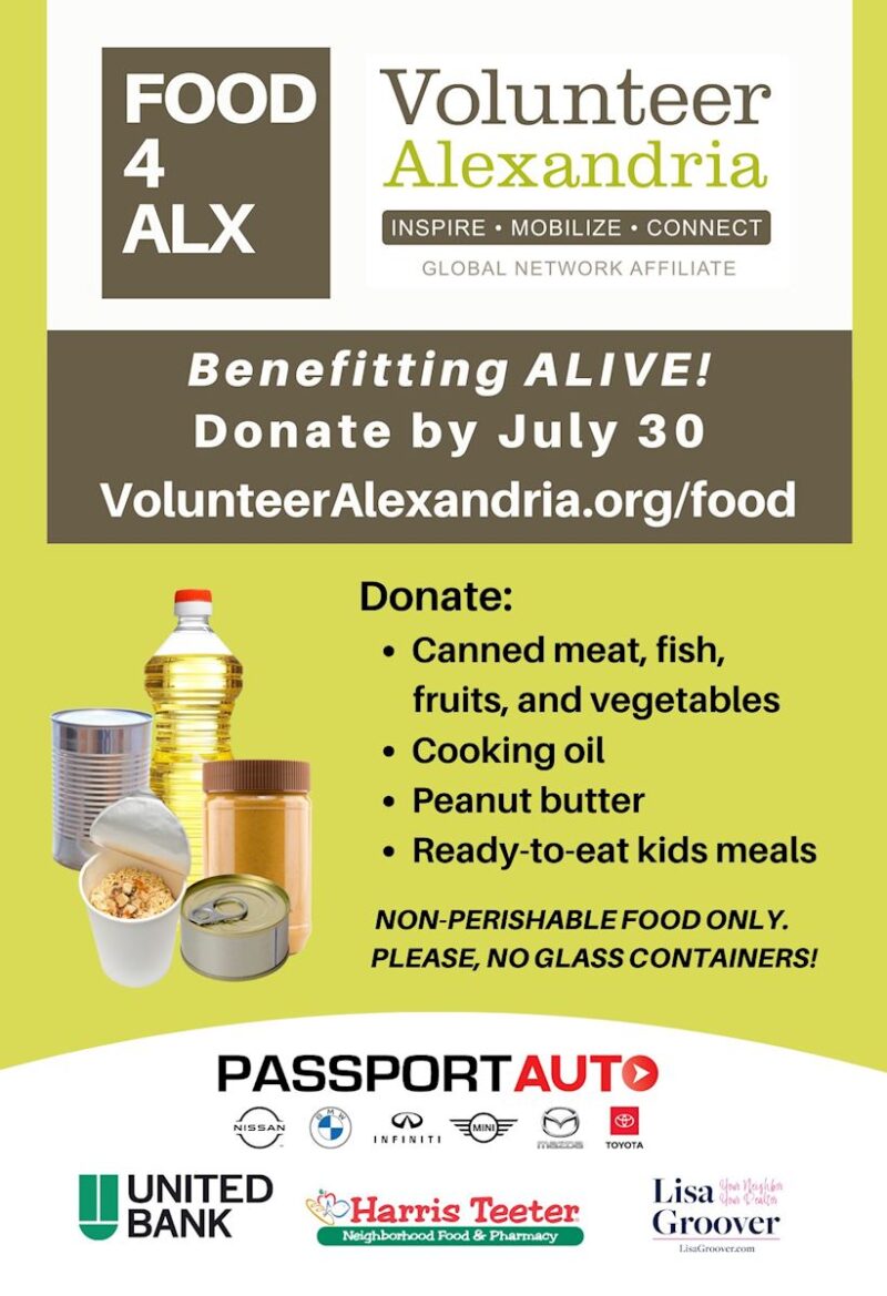 July – City Wide Food Drive with Volunteer Alexandria