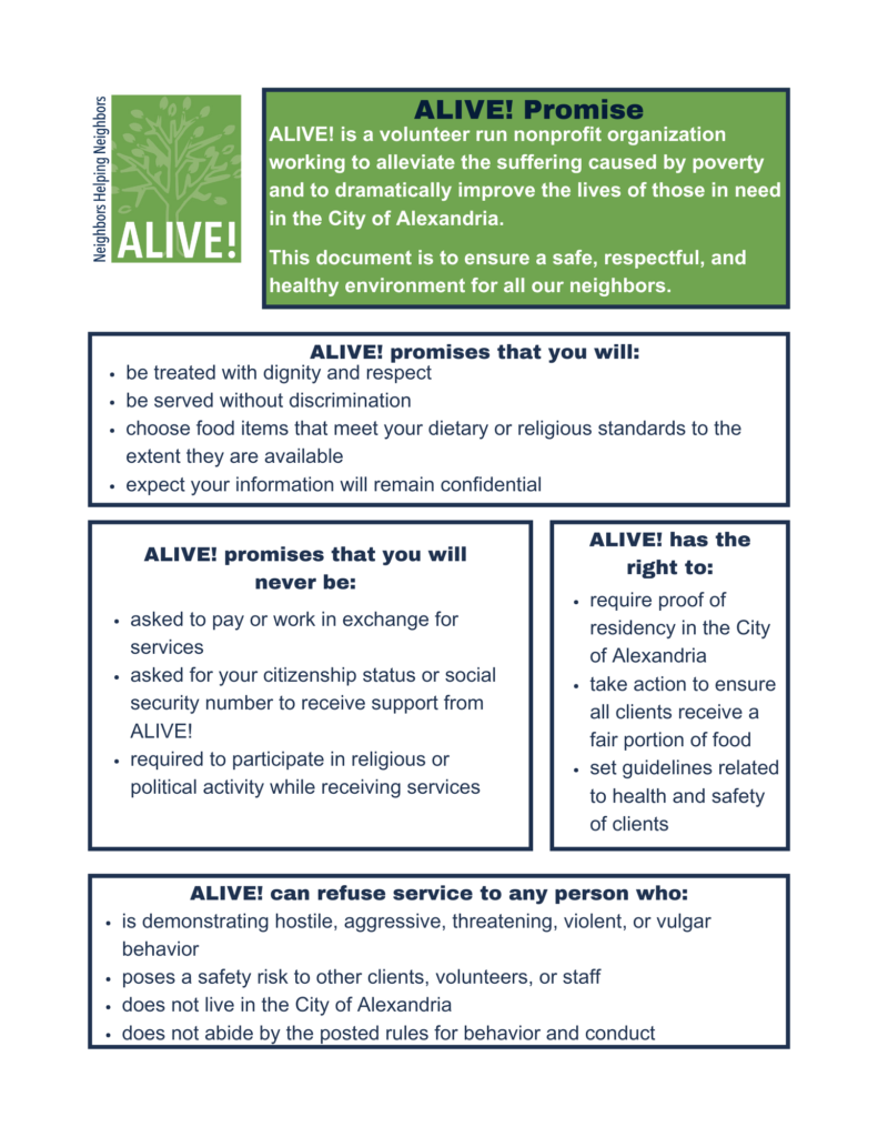 Food Bank in Alexandria Virginia